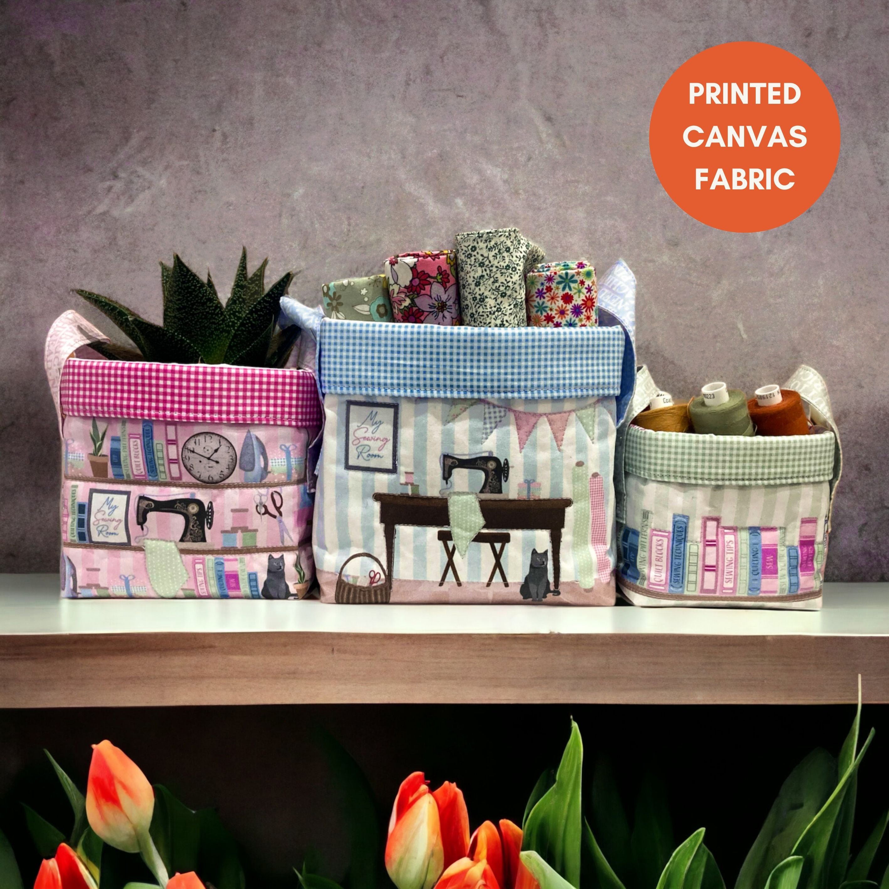A Trio of Storage Baskets – Sewing Room Sewing Kit – Amber Makes