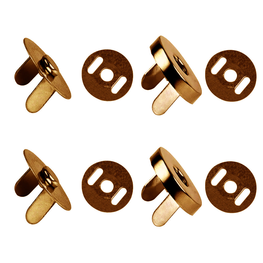 Magnetic Snaps: 18mm Diameter, Antique Brass, Two Sets – Amber Makes