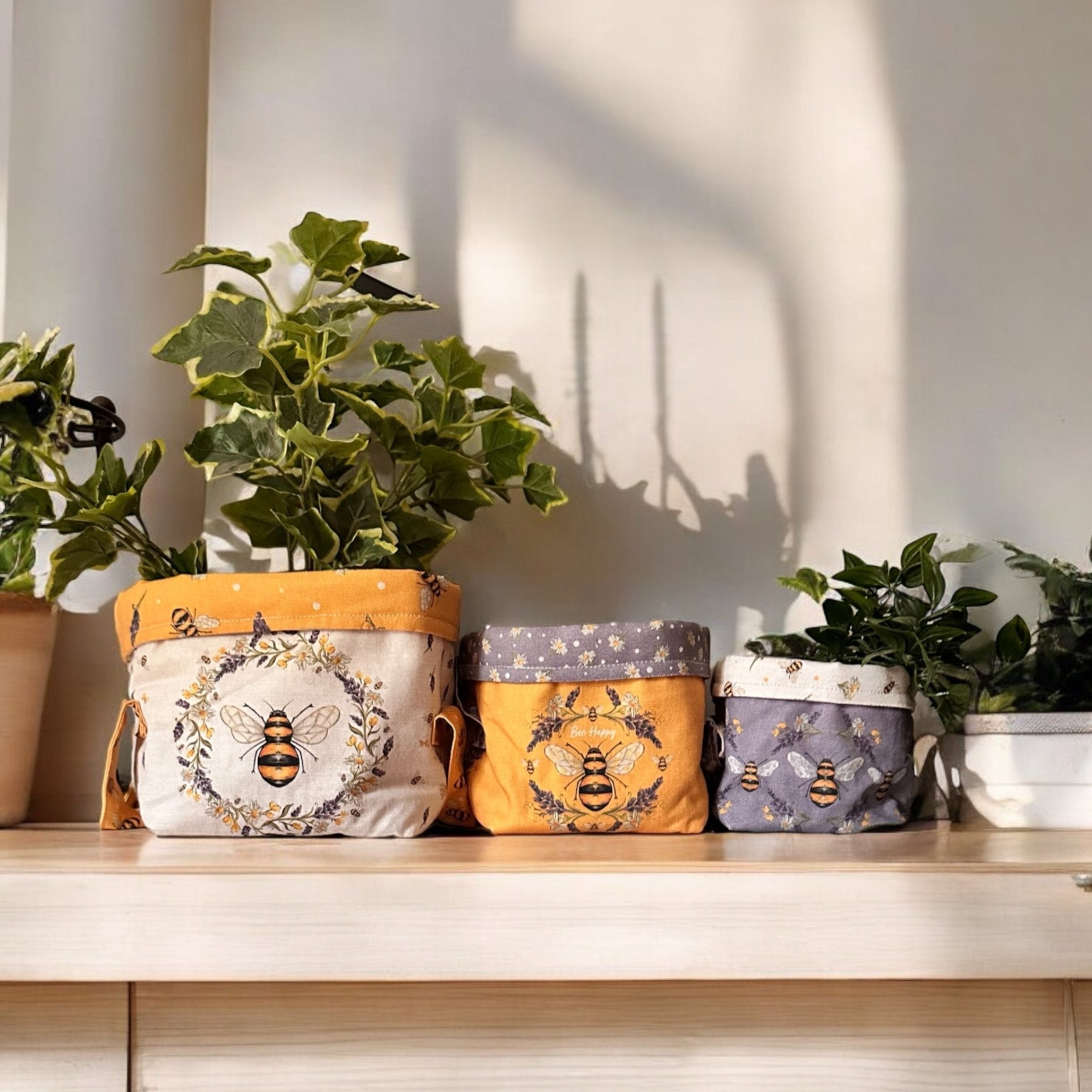 A Trio of Storage Baskets – Lavender Bee Sewing Kit – Amber Makes