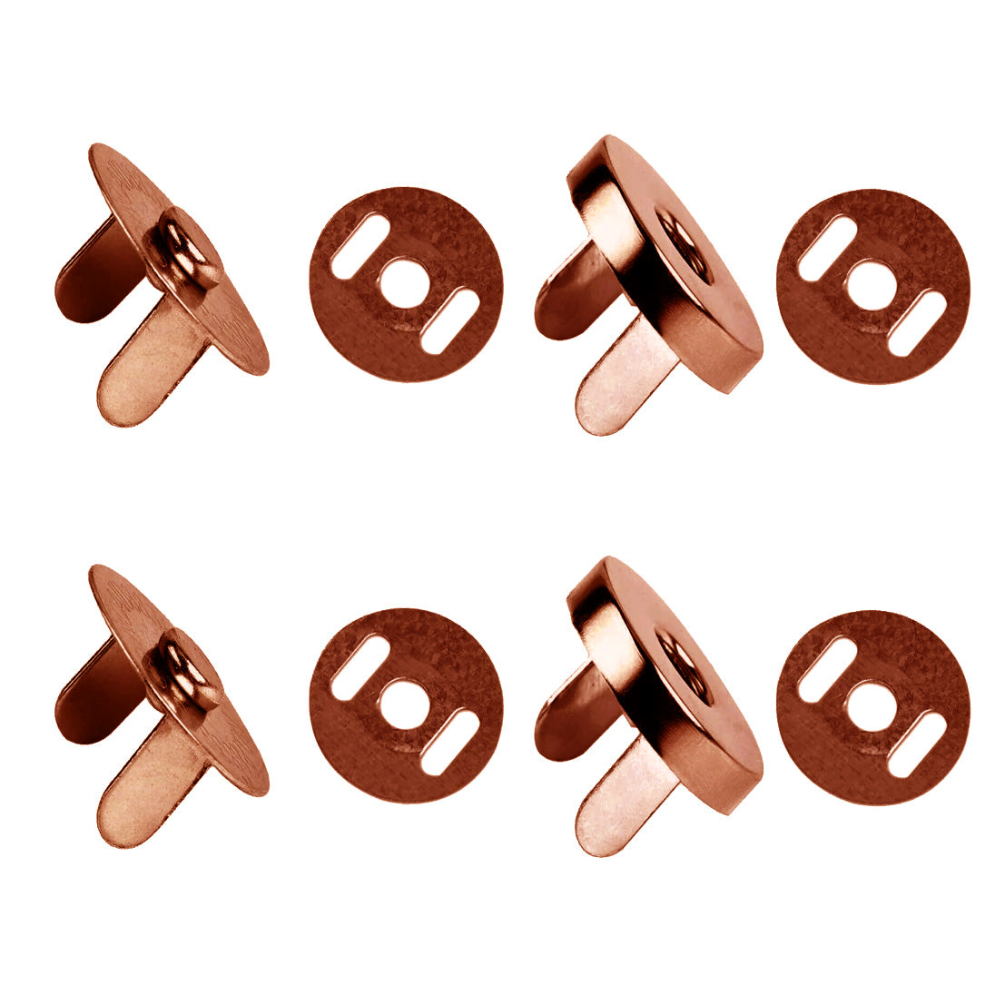 Magnetic Snaps: 18mm Diameter, Rose Gold, Two Sets – Amber Makes