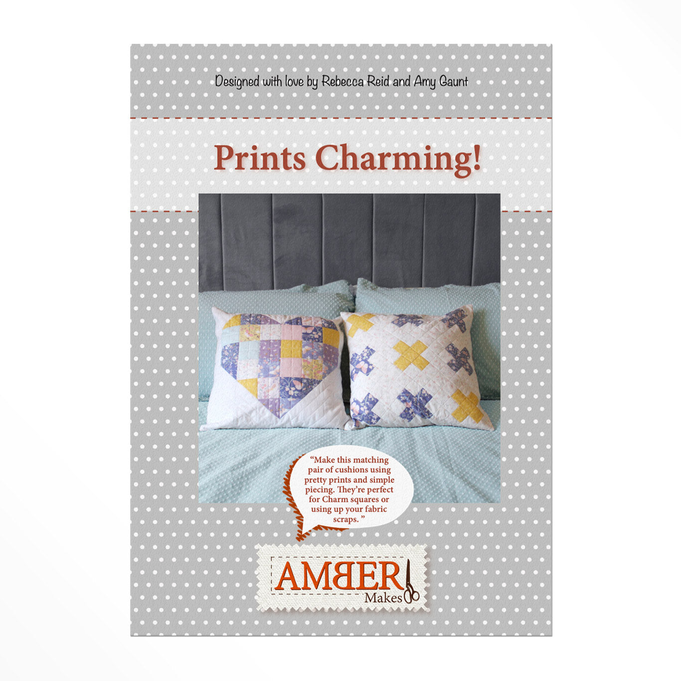 Prints Charming Cushion - Printed Instructions Booklet – Amber Makes