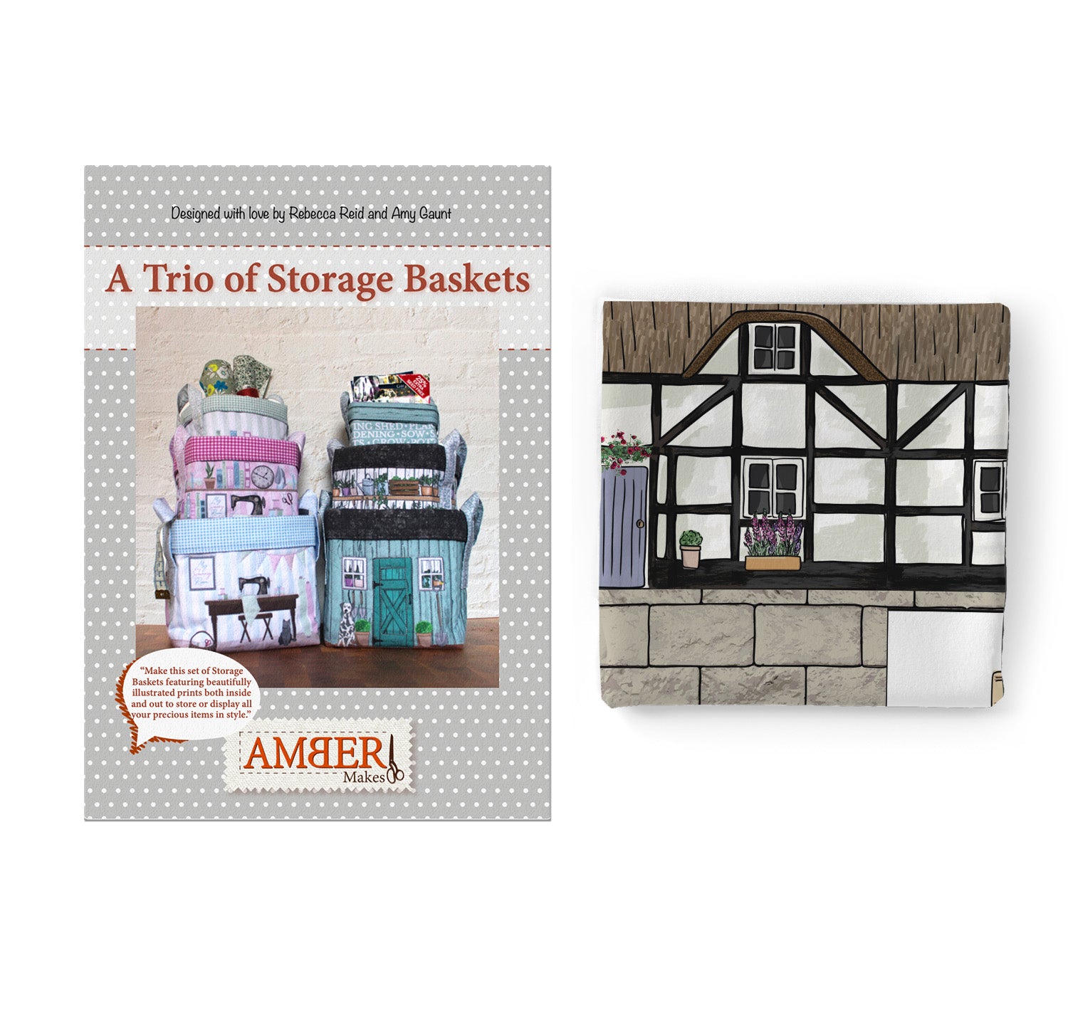 A Trio of Storage Baskets – Thatched Cottage Sewing Kit – Amber Makes